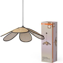 Osram Pendelleuchte &raquo;Decor Rattan&laquo; E27 1 Stk. braun, Fassung E27, Rattan und Stahl beige &Oslash; 69cm, 1 Stk.