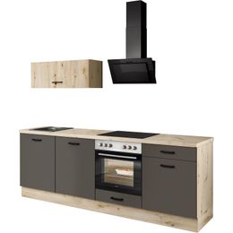 IMPULS K&Uuml;CHEN K&uuml;chenzeile &raquo;Lissabon, Ausrichtung w&auml;hlbar, Schubk&auml;sten mit Soft-Close&laquo; Set, vormontiert, in verschiedenen Farben erh&auml;ltlich, Breite 240