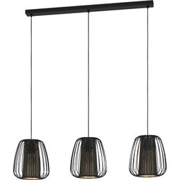 Eglo H&auml;ngeleuchte &raquo;CURASAO Pendellampe, E27, IP20, Stahl und Textil, H&auml;ngelampe, Lampe&laquo; E27 1 Stk. Elegante H&auml;ngelampe f&uuml;r Esszimmer, K&uuml;che oder 