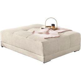 Jockenh&ouml;fer Hocker &raquo;Moldau Hocker&laquo; Mega-Hocker im XXL-Format, Federkern beige Feincord: 100% Polyester B/H/T: 120cm x 39cm x 120cm, Feincord