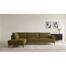 OTTO home Ecksofa &raquo;Casina&laquo; mit abgerundeter Ottomane, in einem weichen Chenille-Stoff gelb 90%Polyester, 10% Nylon B/H/T: 289cm x 85cm x 210cm, 