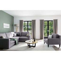 HOMING Vorhang &raquo;Nox&laquo; verdeckte Schlaufen 1 Stk. tlg. Fertigschal beige Obermaterial: 100% Polyester 270cm, verdeckte Schlaufen, 135cm