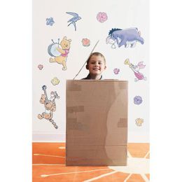 Komar Wandtattoo &raquo;Winnie the Pooh Rock-a-bye - Gr&ouml;&szlig;e 50 x 70 cm&laquo; selbstklebend, Wandsticker, Kinderzimmer bunt Folie Blumen Disney Wald