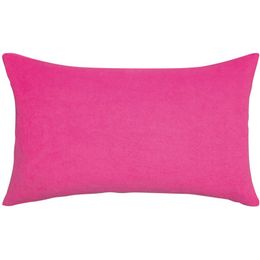 Pad Dekokissen &raquo;LOOPY&laquo; frottee look pink Baumwolle B/L: 28cm x 48cm, 1 Stk.