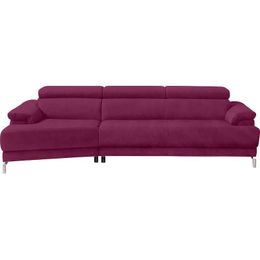 Egoitaliano Ecksofa &raquo;Soul, extravagantes Designsofa, Megasofa, super bequem, tolle Details&laquo; mit Trapez-Abschlu&szlig;element, inkl verstellbarer Kopfteile pink B/H/T: 