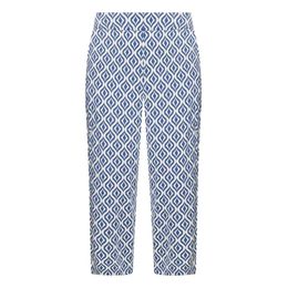 Betty Barclay Marlene-Hose mit elastischem Bund in Blau/Wei&szlig; | Gr.: 38