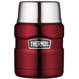 Thermos Thermobeh&auml;lter &raquo;Stainless King&laquo; Randvollvolumen: 470 ml, F&uuml;llmenge / Volumen: 330-350 ml rot Edelstahl B/H/L: 14,2cm