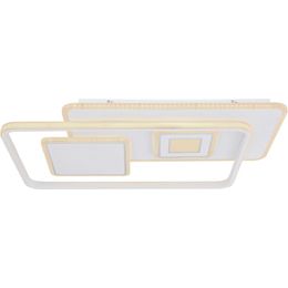 Globo LIGHTING Deckenleuchte &raquo;RODERICK&laquo; LED-Modul 1 Stk. Deckenleuchte Wei&szlig;/Opal, dimmbar, LED 55W, Fernbedienung 1, H: 6cm, 1 Stk.