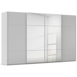 Rauch Schwebet&uuml;renschrank &raquo;Kleiderschrank Schrank Garderobe Schlafzimmerschrank SCALE-TRIO&laquo; edle dreigeteilte Front mit 2 Zierleisten und Spiegel MADE