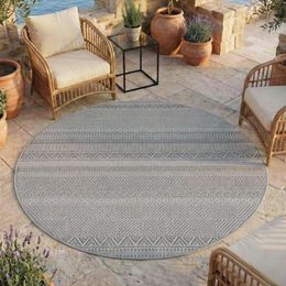 Ayyildiz Teppiche Outdoorteppich &raquo;DESERT 1303 , auch als L&auml;ufer und Rund erh&auml;ltlich&laquo; rund 5 mm H&ouml;he In und Outdoor, pflegeleicht, Wohnzimmer, Aussenbereich grau 