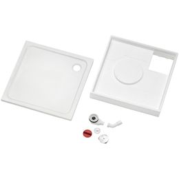 Ottofond Duschwanne &raquo;Set Quadratische Duschwanne&laquo; 3 Stk. tlg. 800x800/30 mm wei&szlig; B/H/T: 80cm x 14cm x 80cm