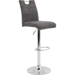 Hela Barhocker &raquo;Miranda II H&laquo; Set, 2 Stk. tlg. grau B/H/T: 38cm x 97cm x 50cm, Miranda II H,Vintage anthrazit