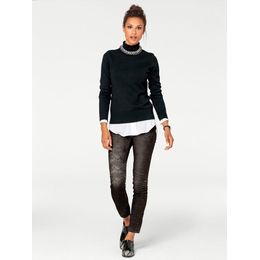 Heine Rollkragen-Pullover in schwarz | Gr.: 44
