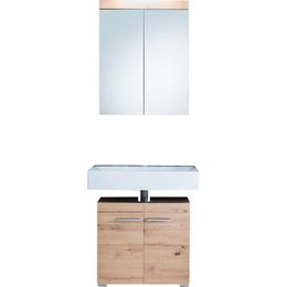 Welltime Badm&ouml;bel-Set &raquo;Avena&laquo; Set, 2 Stk. tlg. Holzwerkstoff, Kunststoff, Metall Einheitsgr&ouml;&szlig;e