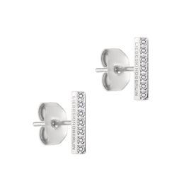 Liebeskind Berlin Damen Paar Ohrstecker &raquo;The Sparkling Basic&laquo; mit Zirkonia (synth.) silber Edelstahl