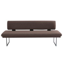 K+w Komfort & Wohnen K+W Komfort & Wohnen Polsterbank &raquo;Longbeach&laquo; 1 Stk. tlg. mit Metallkufen in schwarz Struktur, in der Breite 204cm oder 224cm braun B/H/T: 224cm x 89cm