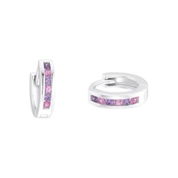Prinzessin Lillifee Damen Paar Creolen &raquo;, 2036437, 2036438, 2036439&laquo; mit Zirkonia (synth.) bunt Silber 925 (Sterlingsilber)