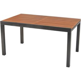 Merxx Gartentisch &raquo;Ausziehtisch&laquo; 1 Stk. tlg. folierte Tischplatte in Holzoptik beige AluminiumStahl;Kunststoff B/H/T: 90cm x 76,5cm