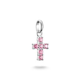 Thomas Sabo Damen Thomas Sabo Charm Kreuz &raquo;Charm Kreuz - Connect&laquo; mit Zirkonia (synth.) bunt Einheitsgr&ouml;&szlig;e