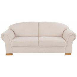 OTTO home 3-Sitzer &raquo;Amrum&laquo; mit Federkern beige Chenille (90% Polyester, 10% Polyacryl) B/H/T: 219cm x 91cm x 92cm, Struktur flausch
