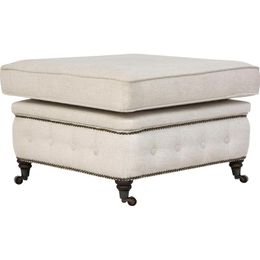 Home Affaire Polsterhocker &raquo;Aarburg&laquo; passend zur Serie "Aarburg" beige 100% Polyester B/H/T: 75cm x 50cm x 70cm, Struktur