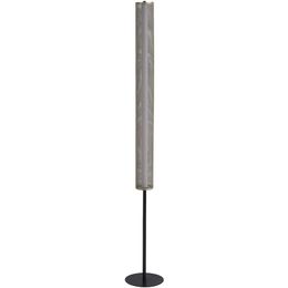 Searchlight LED Stehlampe &raquo;Stehlampe Thread, 1-flammig&laquo; LED-Modul 1 Stk. Warmwei&szlig; Leuchtstab in Opalglas-Optik schwarz 1, &Oslash; 22cm H: 156cm, 1 Stk.