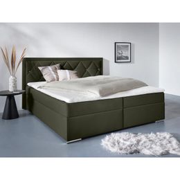 Home Affaire Boxbett &raquo;ALFIE, Polsterbett wahlweise mit Bettkasten, Samtvelours-Bezug&laquo; mit Bonnell-oder Taschenfederkernmatratze H2,H3, H4, 120/140/