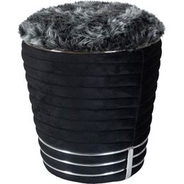 Kayoom Sitzhocker &raquo;Hocker Doric, trendiger Look, &auml;sthetische Farbgebung, sch&ouml;ne Steppung&laquo; 1 Stk. tlg. komfortabel, hochqualitativ, pflegeleicht, hochwertige 