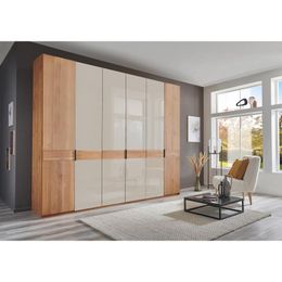 Wiemann Kleiderschrank &raquo;Cardiff, Massivholzt&uuml;ren in Kombination mit Glas- oder Spiegelt&uuml;ren&laquo; 4 Breiten, 2 H&ouml;hen 216/236cm ausw&auml;hlbar, hochwertiges 