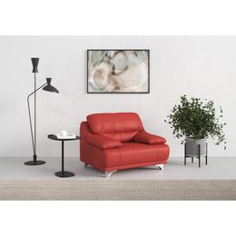 COTTA Sessel &raquo;Maranello&laquo; 1 Stk. tlg. rot Kunstleder SOFTLUX , B/H/T: 118cm x 86cm x 93cm