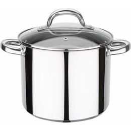 GSW Gem&uuml;setopf &raquo;Montreal&laquo; 1 Stk. tlg. Edelstahl silber 5 l + &Oslash; 20cm + H&ouml;he 18cm