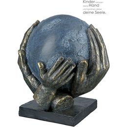 Casablanca by Gilde Dekofigur &raquo;Skulptur Save the World&laquo; braun Kunstharz B/H/T: 18cm x 19cm x 15cm