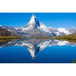 papermoon Fototapete &raquo;Matterhorn&laquo; glatt bunt Vlies B/L: 3,5m x 2,6m, Bahnen: 7 Stk.