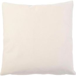 G&ouml;zze Dekokissen &raquo;Duval&laquo; mit Rei&szlig;verschluss, Kissenh&uuml;le ohne F&uuml;llung, 2 St&uuml;ck wei&szlig; Polyester B/L: 50cm x 50cm, 2 Stk.