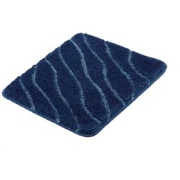 Kleine Wolke Badematte &raquo;Tram, Badvorleger, Badezimmer Teppich&laquo; H&ouml;he 20 mm rutschhemmend beschichtet fu&szlig;bodenheizungsgeeignet Badteppich, modernes Wellen Design, 