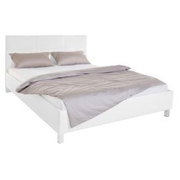 Westfalia Schlafkomfort Polsterbett wei&szlig; Bezug Bett: 100% Polyurethan;Bonnell-Federkernmatratze: 51% Polypropylen, 39% Polyester, 10% Baumwolle;Kaltschaummatratze: 100% 