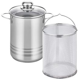 ELO Basic Spargeltopf &raquo;Brillant&laquo; Edelstahl silber &Oslash; 16cm + H&ouml;he 21cm