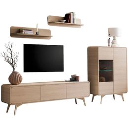 Home Affaire Wohnwand &raquo;Torsby, moderne Anbauwand, Komplettset im Scandi-Stil&laquo; Set, 4 Stk. tlg. Holzwerkstoff B/H/T: 290cmcm x 170cmcm x 39cmcm
