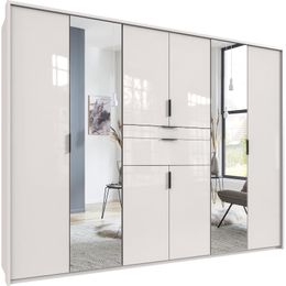wimex Dreht&uuml;renschrank &raquo;Moldau Kleiderschrank mit Spiegel Schlafzimmerschrank&laquo; wei&szlig; Holzwerkstoff B/H/T: 270cm x 208cm x 58cm, PREMIUM