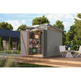 Karibu Ger&auml;tehaus &raquo;Titanium 2,5&laquo; Made in Germany grau Metall Einheitsgr&ouml;&szlig;e