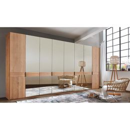 Wiemann Kleiderschrank &raquo;Cardiff, Massivholzt&uuml;ren in Kombination mit Glas- oder Spiegelt&uuml;ren&laquo; 4 Breiten, 2 H&ouml;hen 216/236cm ausw&auml;hlbar, hochwertiges 