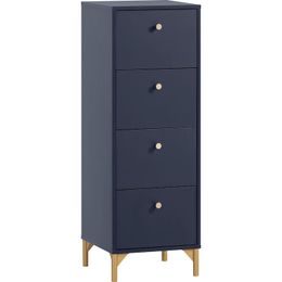 Schildmeyer Kommode &raquo;Alfa, Kommode, melaminharzbeschichtet, Made in Germany, B: 40 cm&laquo; Solide Verarbeitung - Dieses Produkt ist in Deutschland gefertigt blau B/H/