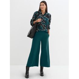 WITT WEIDEN Bluse in petrol-schwarz-bedruckt | Gr.: 40