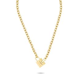 Liebeskind Berlin Damen Kette mit Anh&auml;nger &raquo;Schmuck Geschenk Edelstahl Halskette The Love Bond&laquo; gold Edelstahl, L: 45 B: 5mm