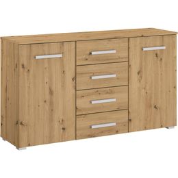 Rauch Schubkastenkommode &raquo;Sideboard Kommode Kombikommode KOLUNA mit Dekorfront&laquo; Breite 120 cm mit moderner Dekorfront, vier gro&szlig;e Schubladen, mit 