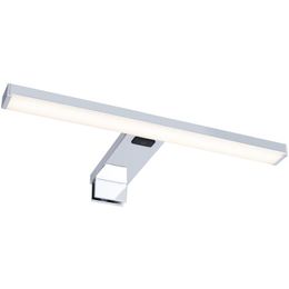 Paulmann Spiegelleuchte &raquo;Selo&laquo; 1 Stk. Tageslichtwei&szlig; Badezimmerleuchte grau 1, H: 3,7cm, 1 Stk.