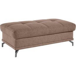 OTTO home Polsterhocker &raquo;Costello, B: 133 cm&laquo; individuell zu kombinieren, Federkern braun 100% Polyester;Samtoptik (100% Polyester) B/H/T: 133cm x 