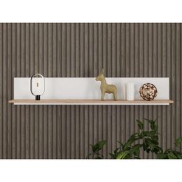 Home Affaire Wandregal &raquo;BEDFORD, Schwebendes Regal, Wandkonsole, Wandboard&laquo; Ablageboden, Wandmontiert, Gesamtbreite 137,5 cm braun Holzwerkstoff, MDF 