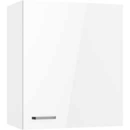 KOCHSTATION H&auml;ngeschrank &raquo;KS-Paula&laquo; 60 cm breit, 70 cm hoch, mit 1 T&uuml;r, 2 Einlegeb&ouml;den wei&szlig;, B/H/T: 60cm x 70,4cm x 34,9cm, T&uuml;ren: 1 Stk.