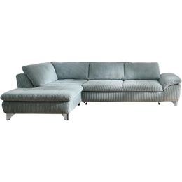 Die PlanBar Ecksofa &raquo;Ottomane MP-IN14007 L-Form, Breite 306 cm&laquo; wahlweise mit Schlaffunktion und verstellbaren Kopfst&uuml;tzen 100% Polyester B/H/T: 306cm